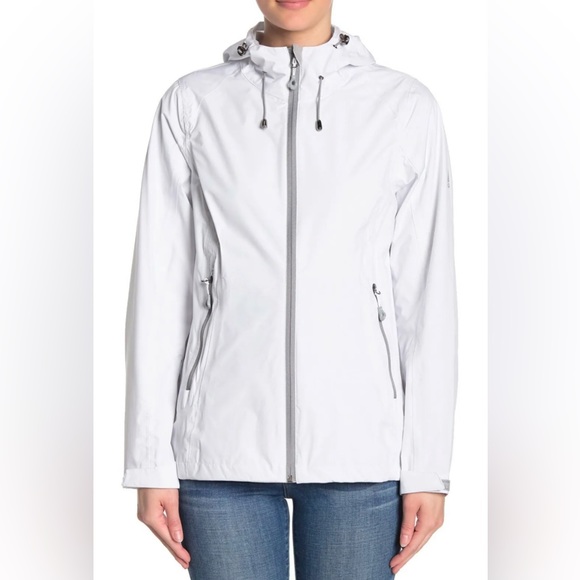 Gerry Weber | Jackets & Coats | Gerry White Rain Coat Zip Front ...
